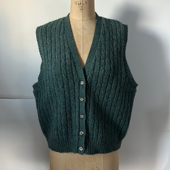 Lands' End | Sweaters | Vintage 8s 90s Lands End Shetland Wool Sweater ...